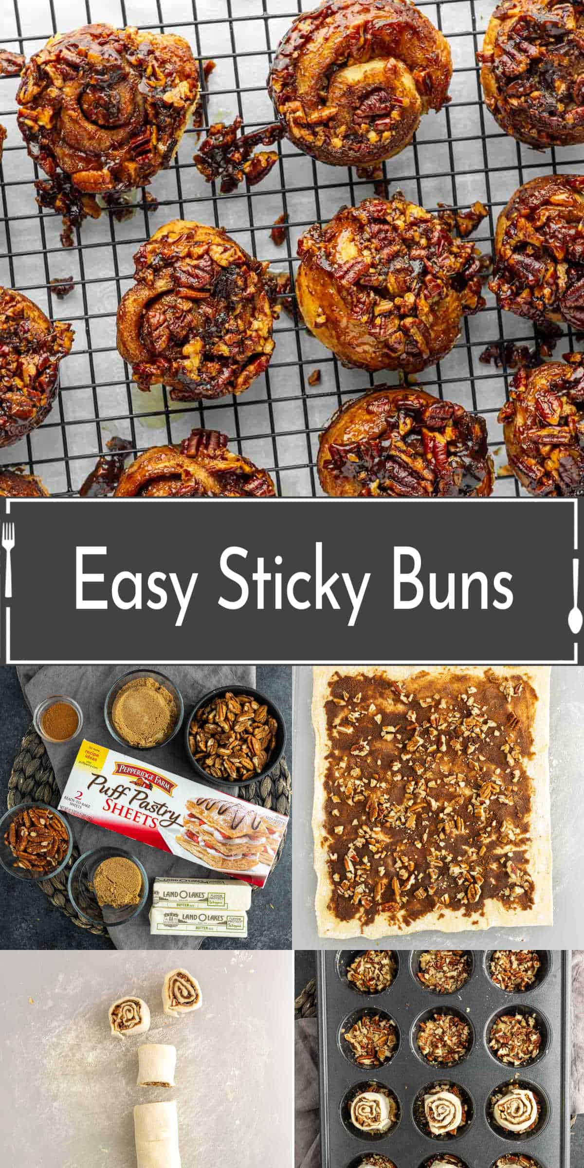 Easy Sticky Buns with Puff Pastry - Home. Made. Interest.