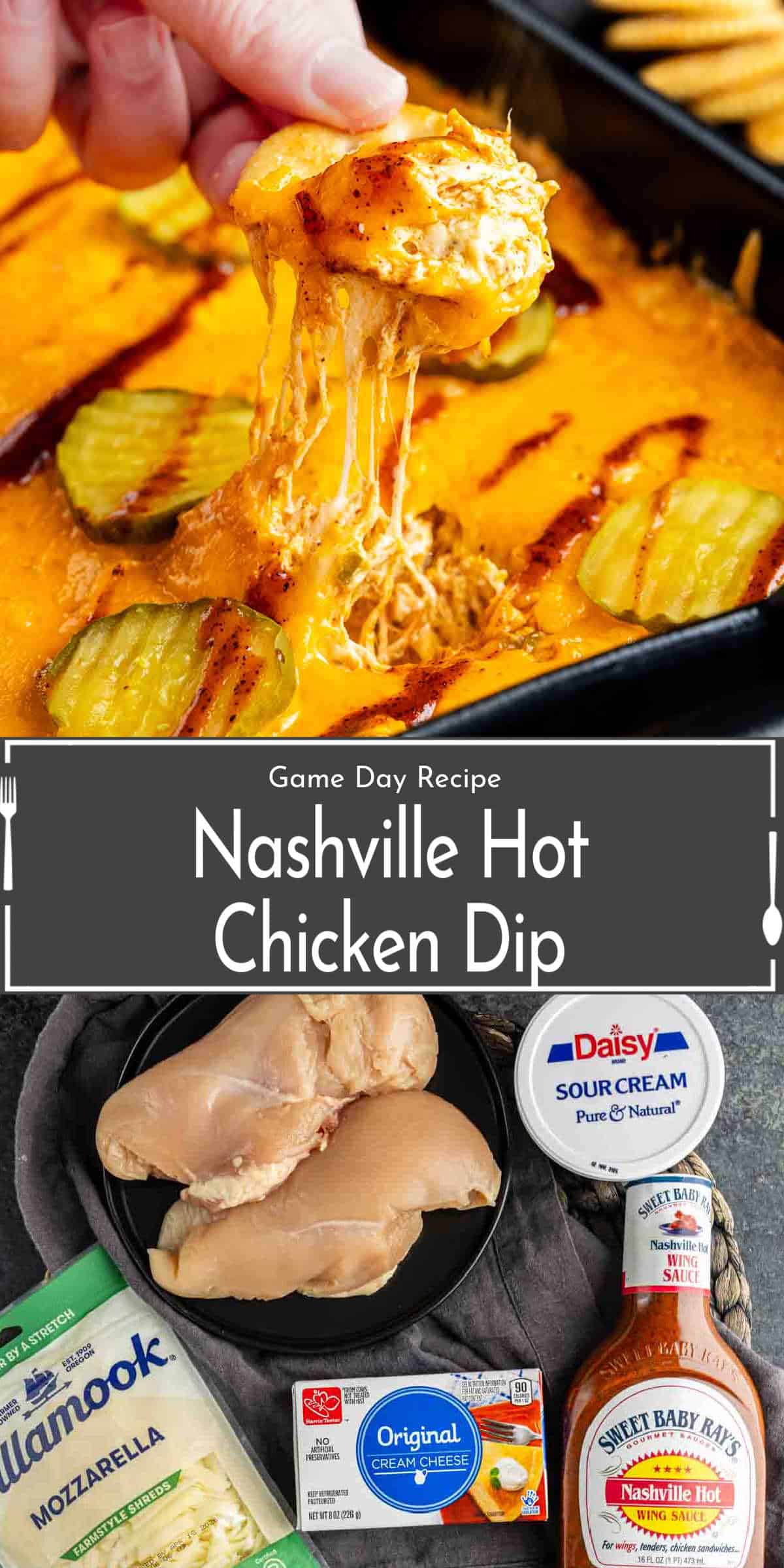 Spicy Nashville Hot Chicken Dip for Game Day or Parties - Home. Made ...